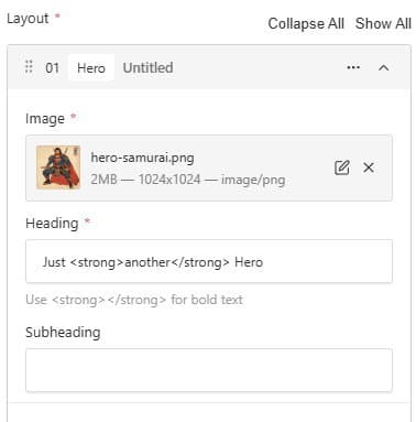 How to Create Inline Rich Text Field in Payload CMS